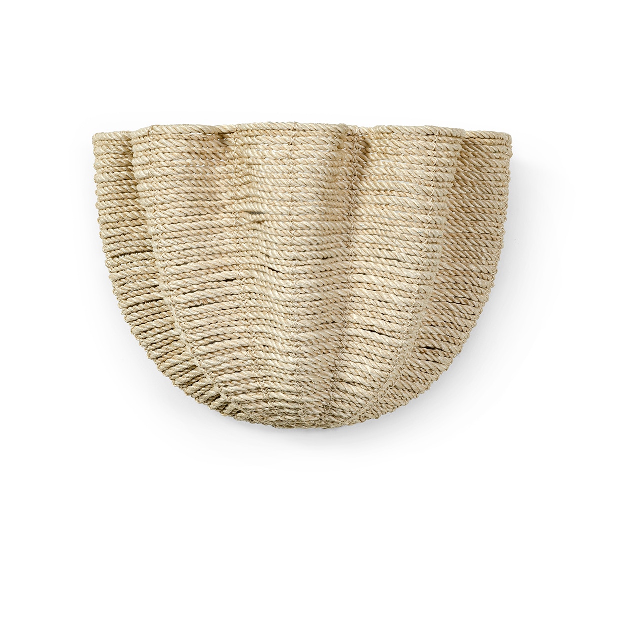 Natural abaca rope hand-twisted and woven over a powder coated metal ...