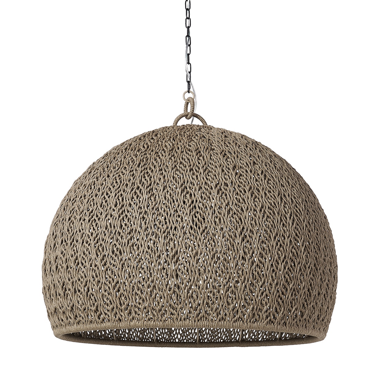 Palecek Outdoor Lighting JENSON OUTDOOR CHANDELIER, LARGE, BROWN 2197-30