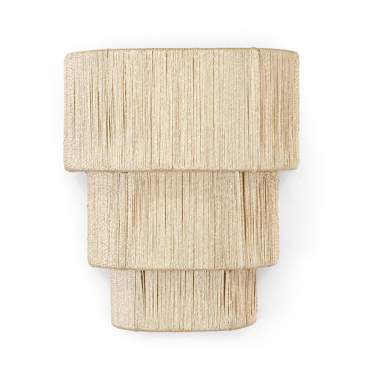 Natural fine abaca rope tightly wrapped over a powder coated metal ...