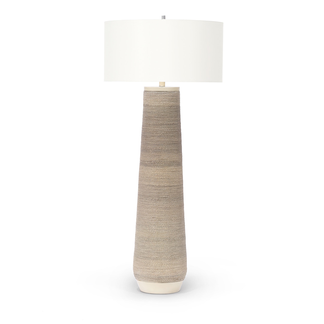 Lampakanai rope in a whitewash finish accented with wood caps in soft ...