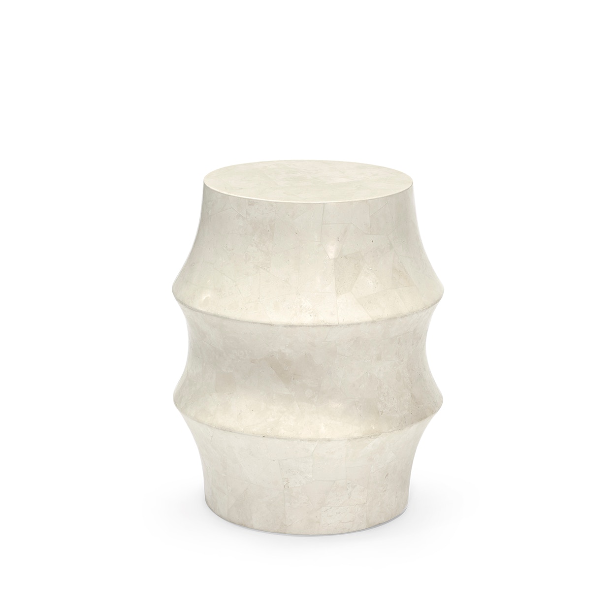 Nali Stone Outdoor Stool White | PALECEK