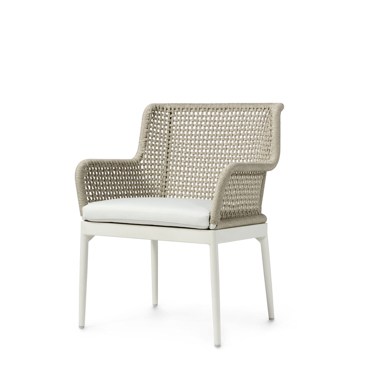 Somerset Outdoor Arm Chair Ivory | PALECEK