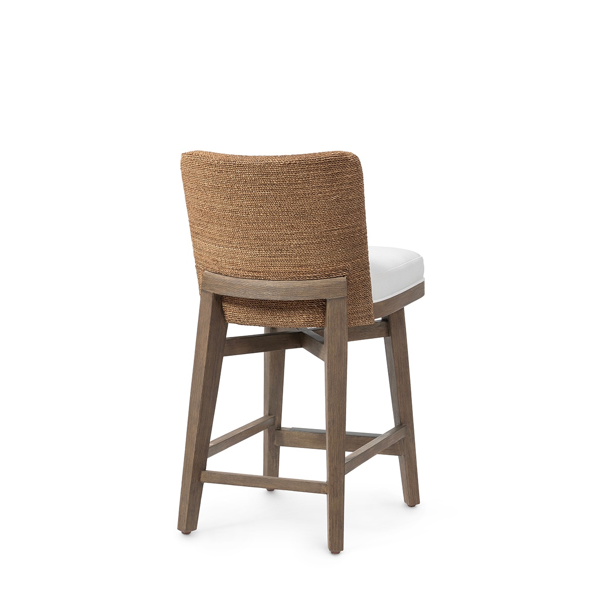 Palecek Casual Dining FRANCIS 24" COUNTER STOOL, NATURAL 7139-01+8033-4J