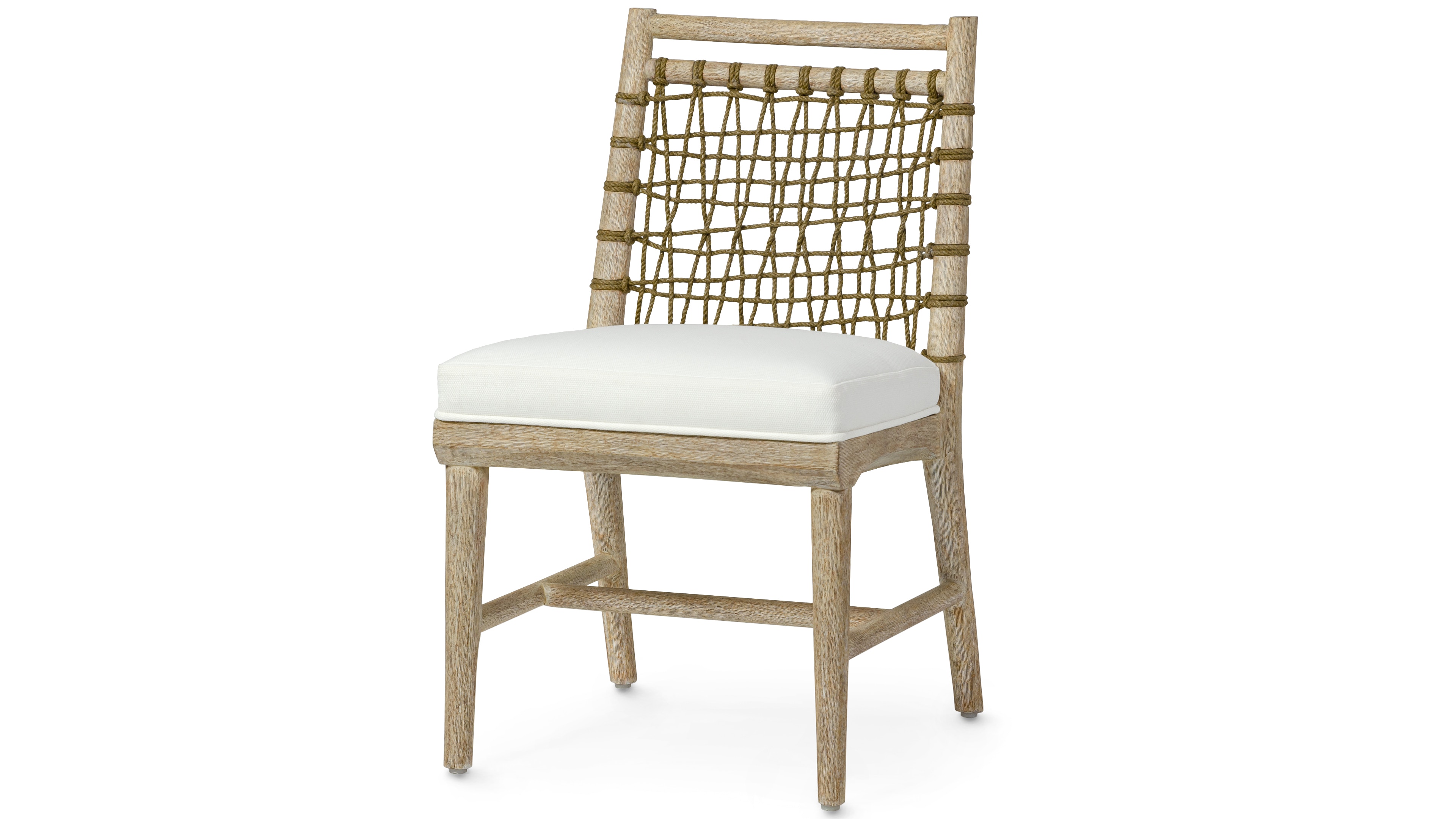 Pratt Side Chair Cerusd White | PALECEK