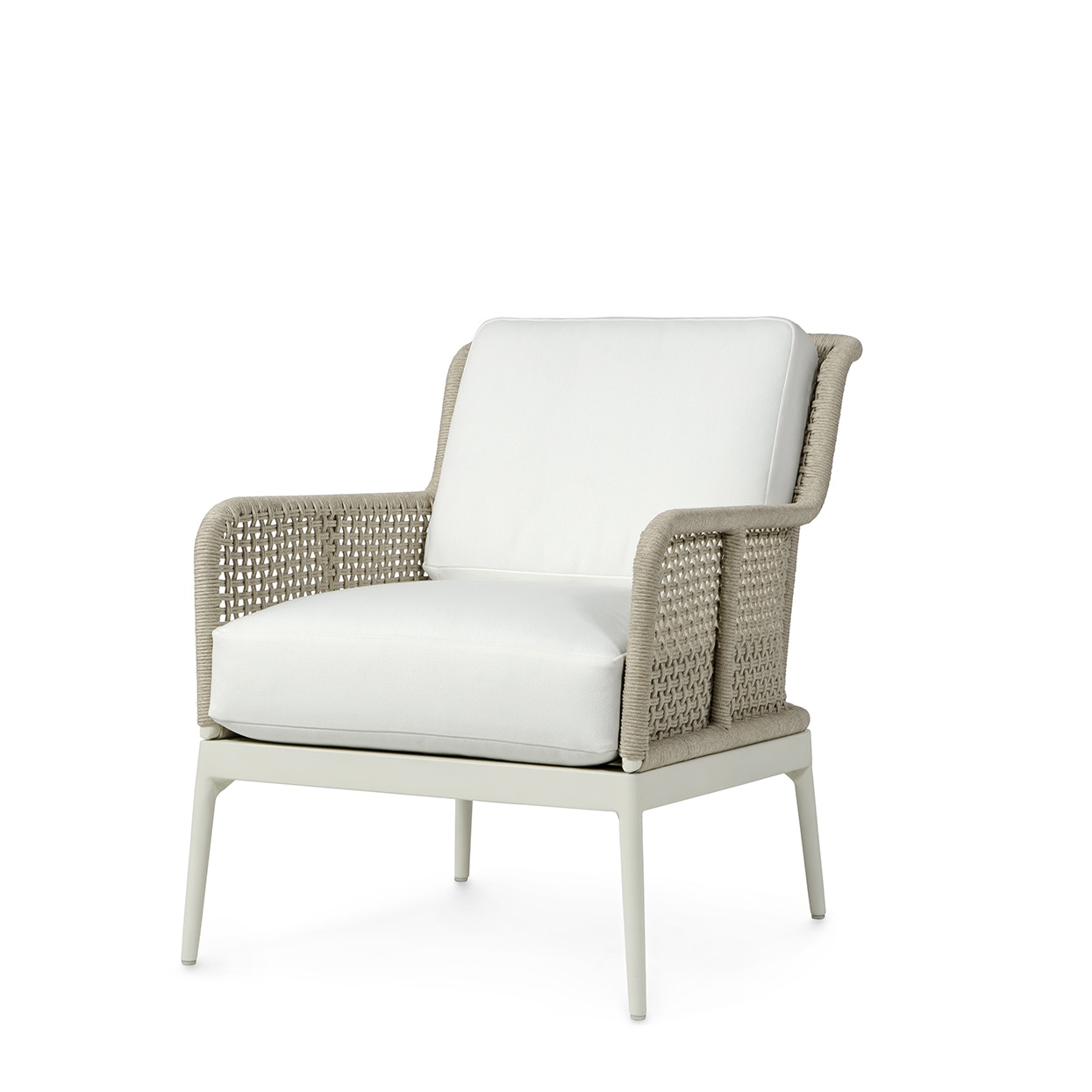 Somerset Outdoor Lounge Chair Ivory | PALECEK