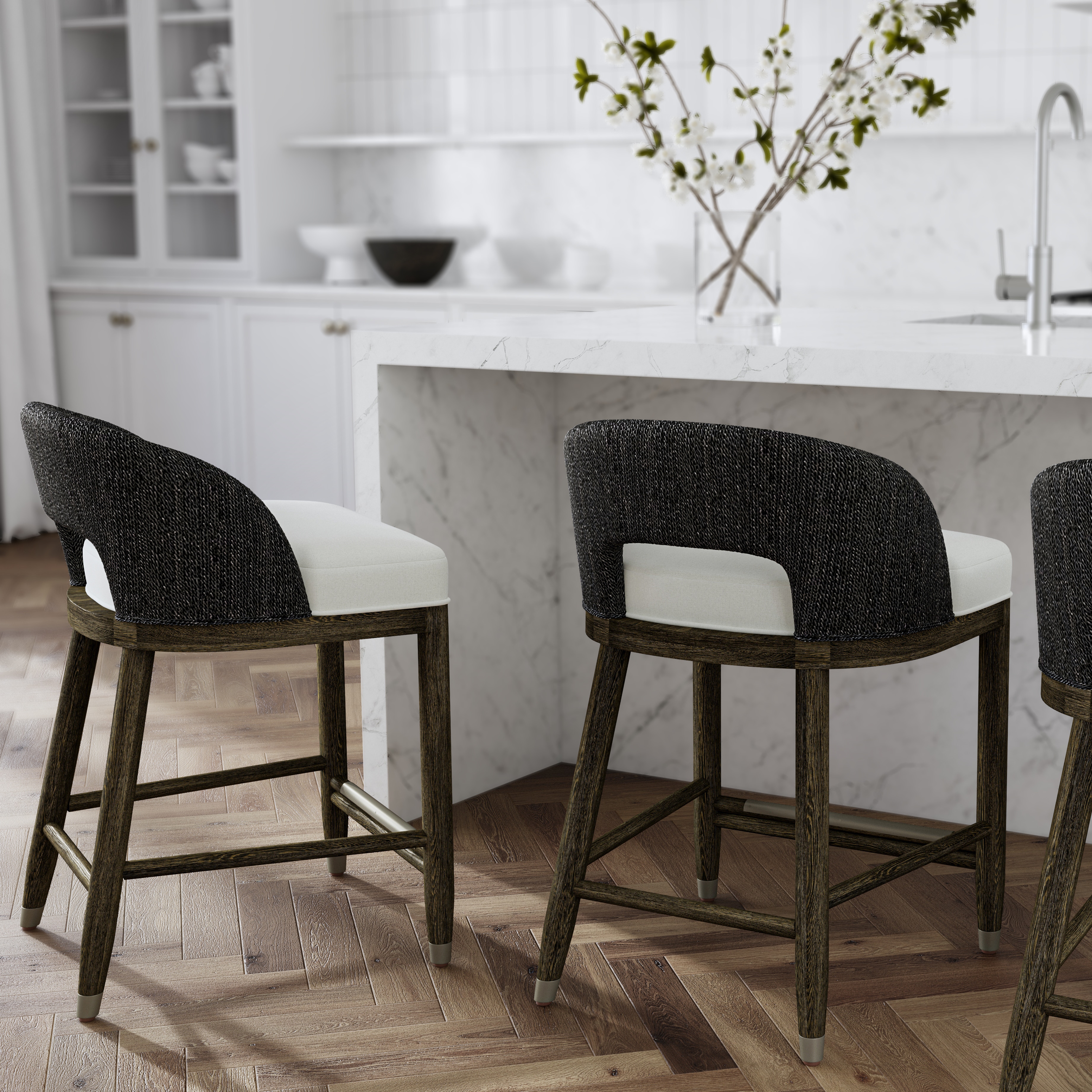 Prescott 24Counter Stool Charcoal | PALECEK