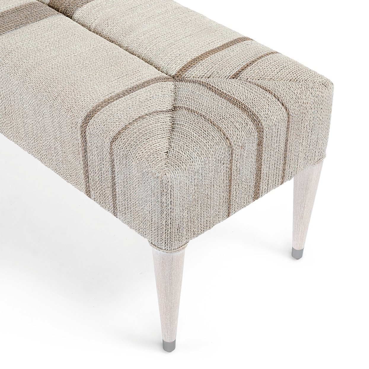 Fritz Bench Fog White | PALECEK