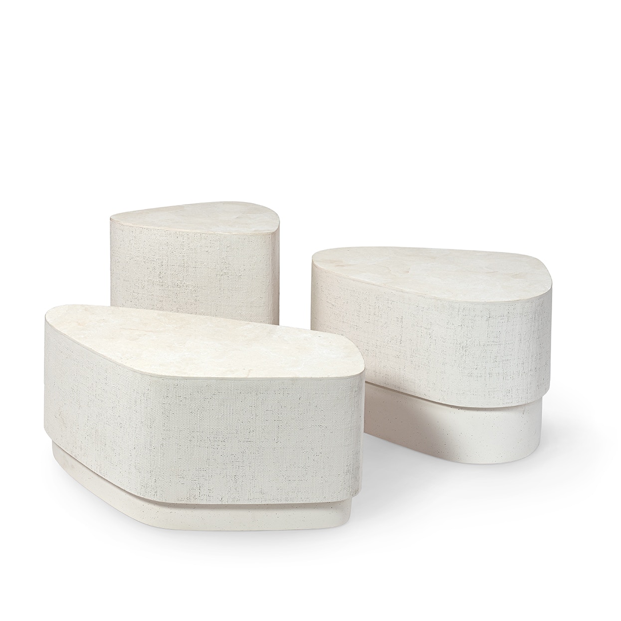 Palecek Outdoor Furniture HOLLAND OUTDOOR COFFEE TABLE SHORT, WHITE 7316-05