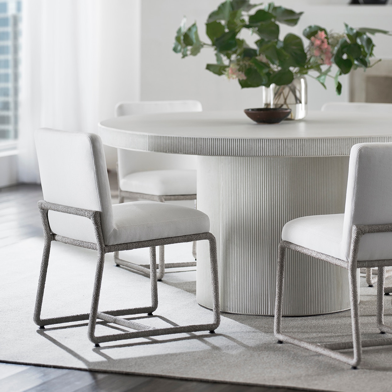 Stillwater Dining Chair, White Sand | PALECEK