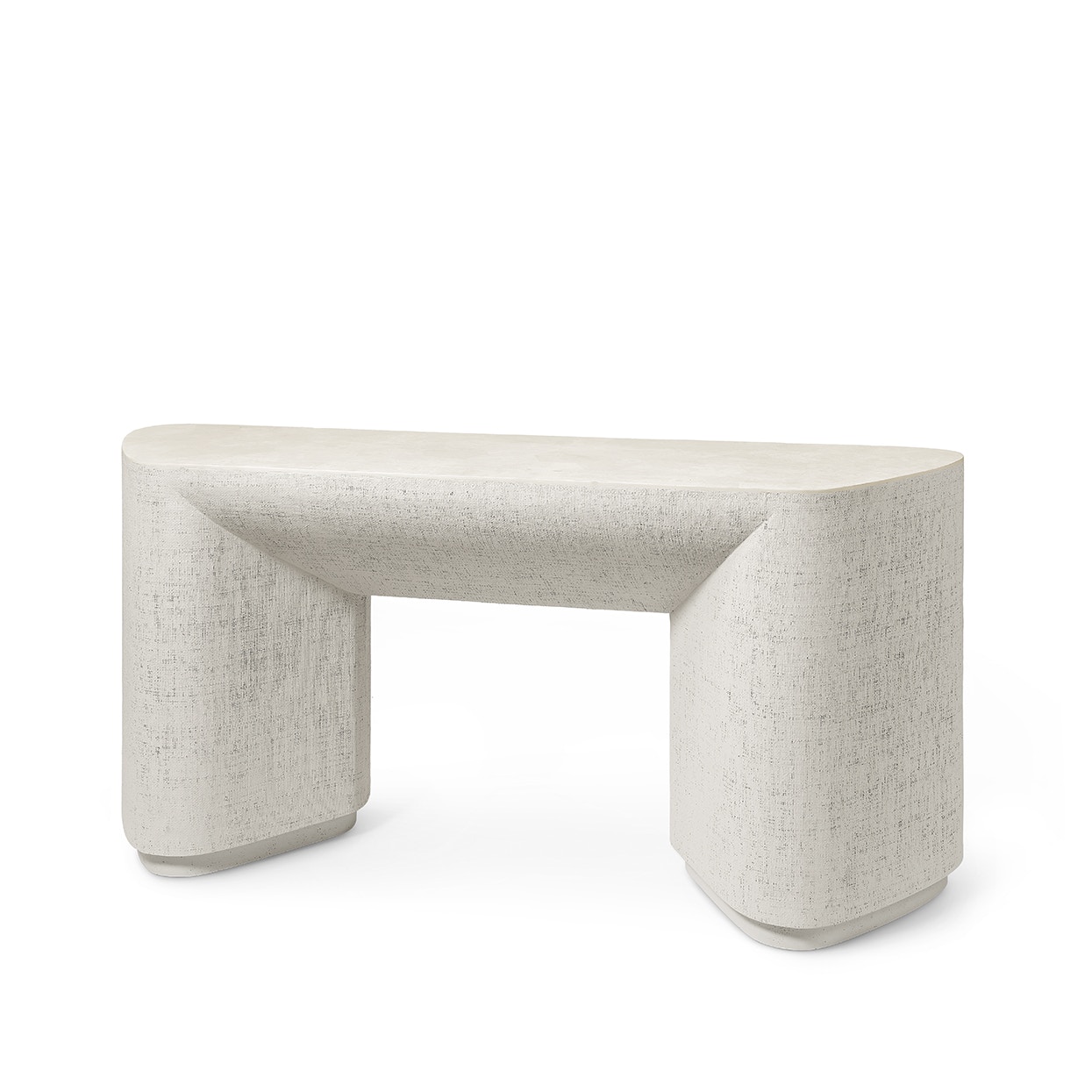 Palecek Living Room HOLLAND OUTDOOR CONSOLE TABLE, WHITE 7422-05