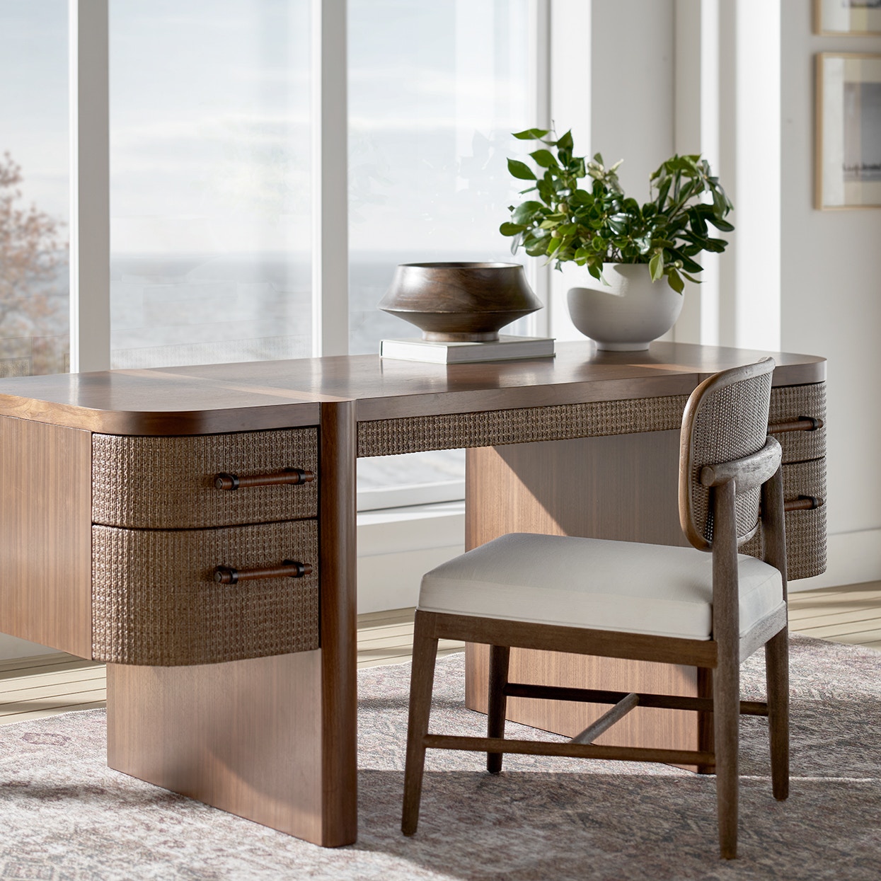 Palecek Home Office ZOEY WALNUT DESK 7702-33