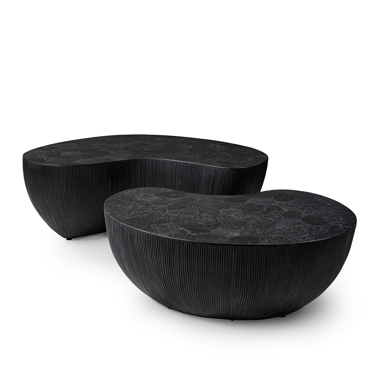 Calanova Outdoor Coffee Table Small, Black | PALECEK