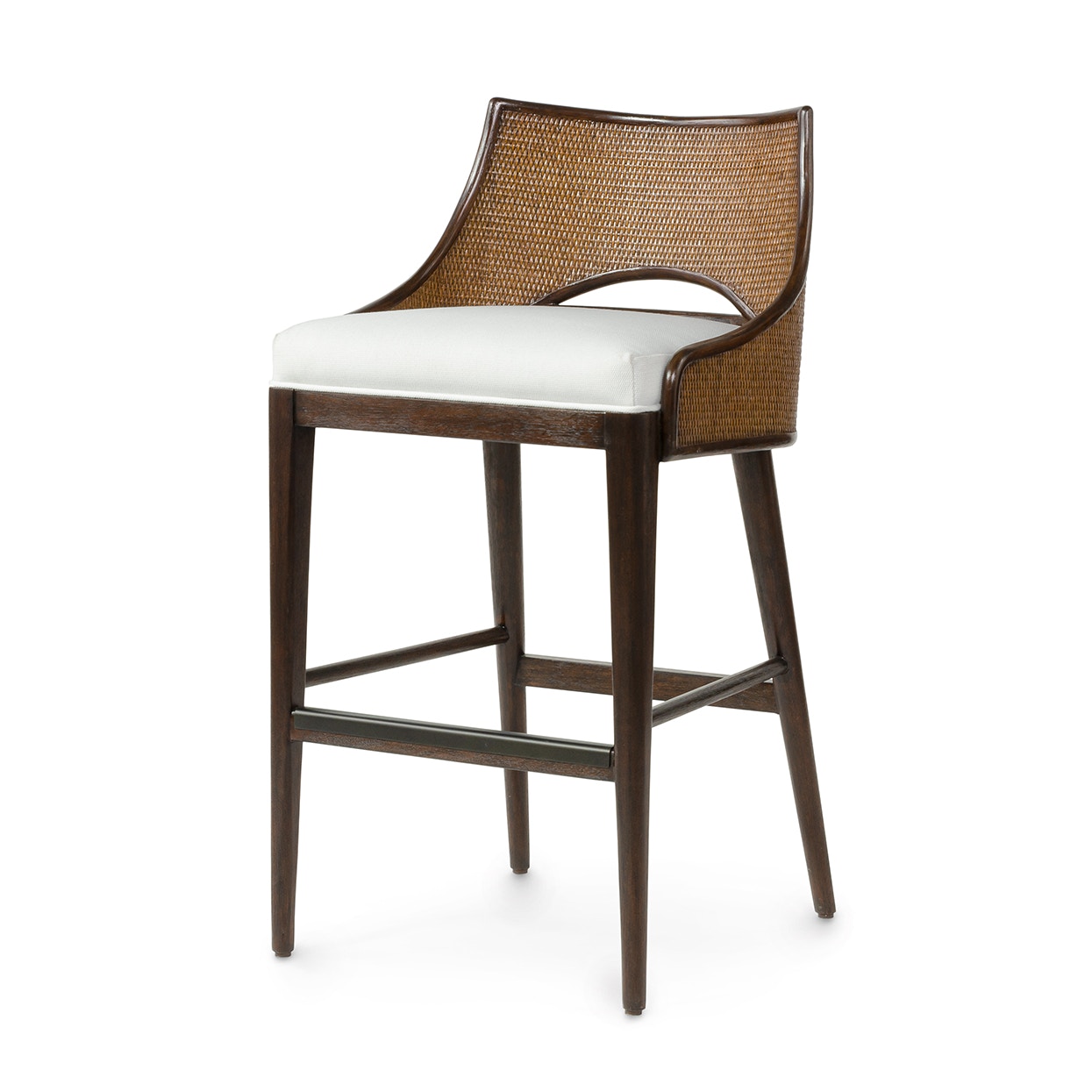 Palecek Casual Dining AVALON 26" COUNTER STOOL, DARK WALNUT 7768-79+8409-4J