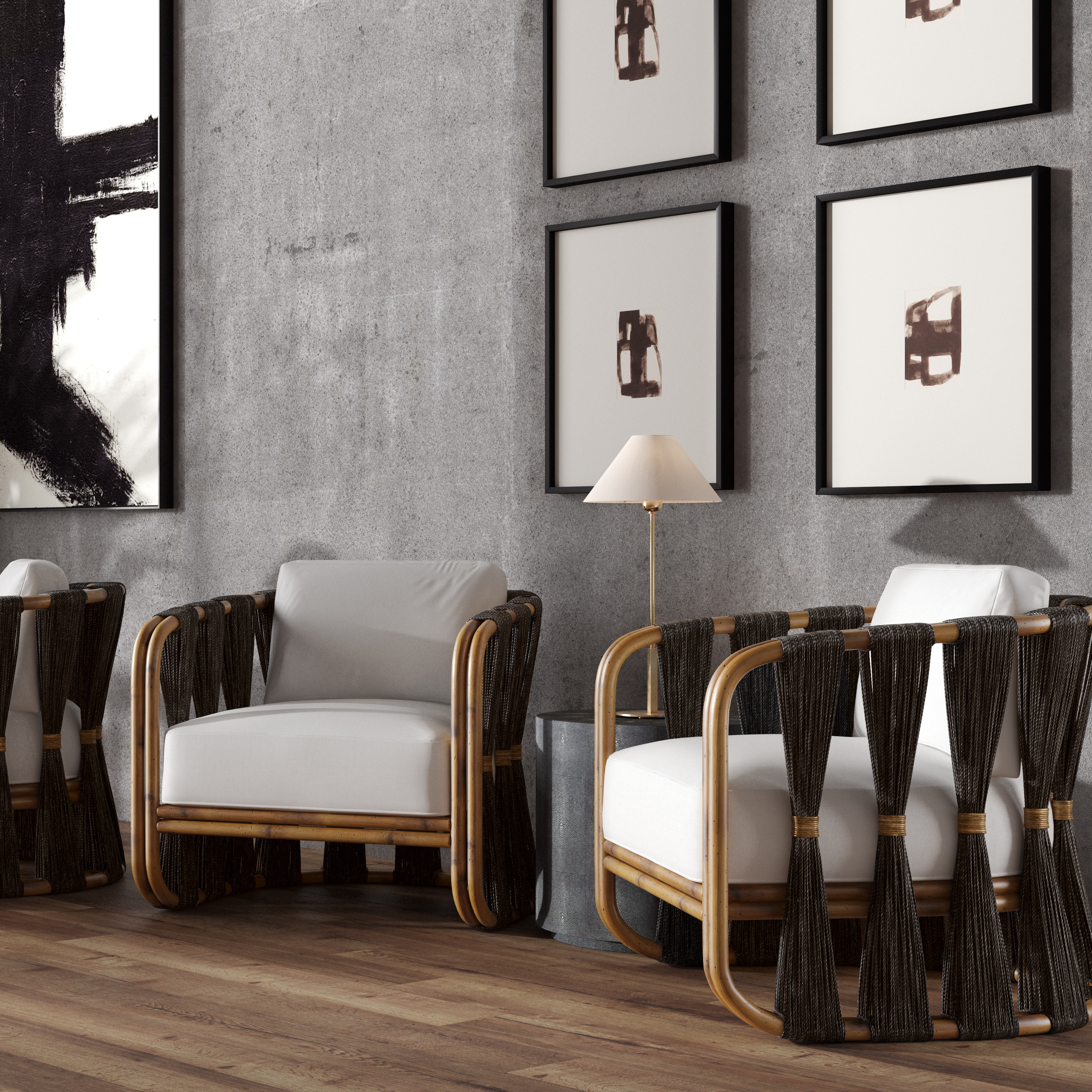 Strings Attached Chair, Dark | PALECEK