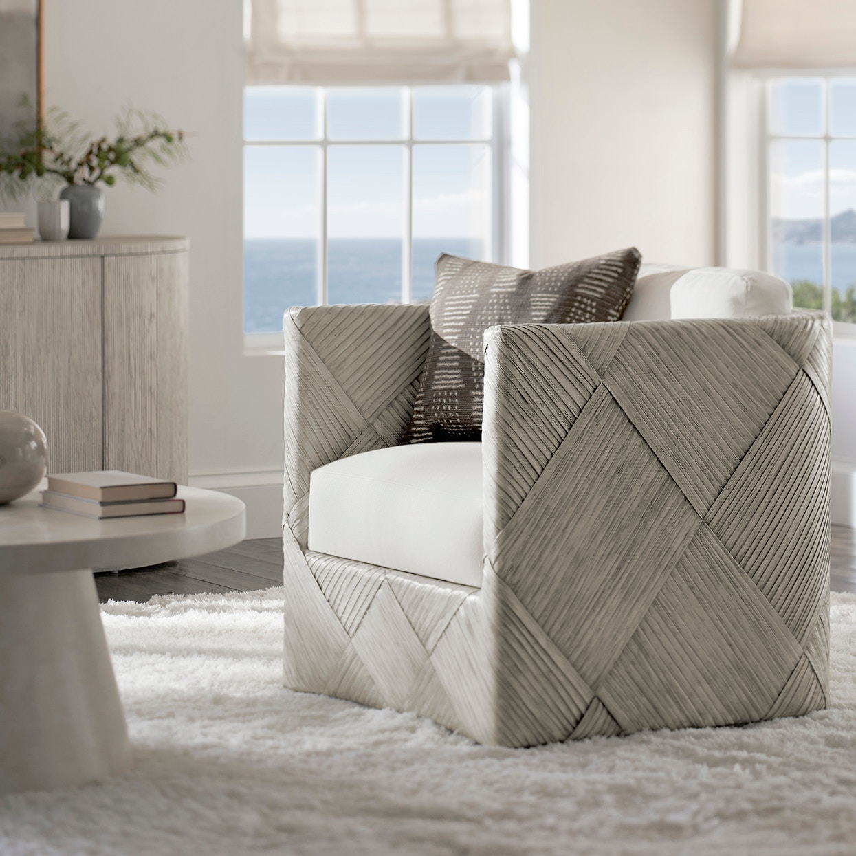 Palecek Stationary PORTRERO LOUNGE CHAIR 7982-03+8372-4J