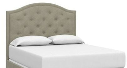 Bassett Custom Uph Beds Vienna Tufted Arched Queen Headboard 1992 ...