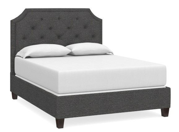 Bassett Custom Uph Beds Florence Tufted Queen Clipped Corner Storage ...