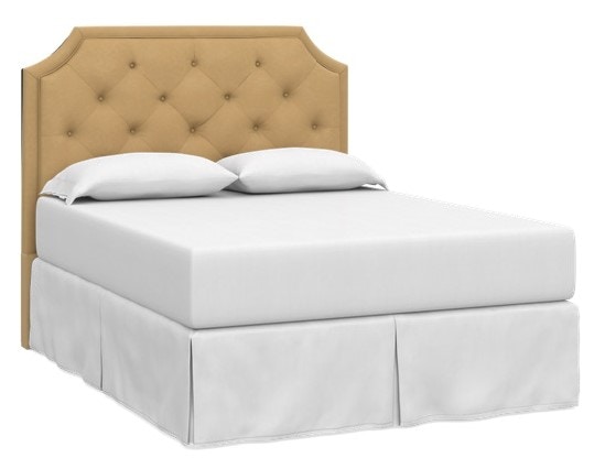Bassett Custom Uph Beds Florence Tufted Clipped Corner Queen Headboard ...
