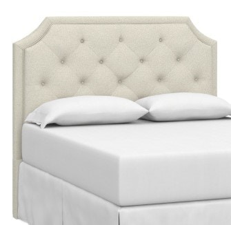 Bassett Custom Uph Beds Florence Tufted Clipped Corner King Headboard ...