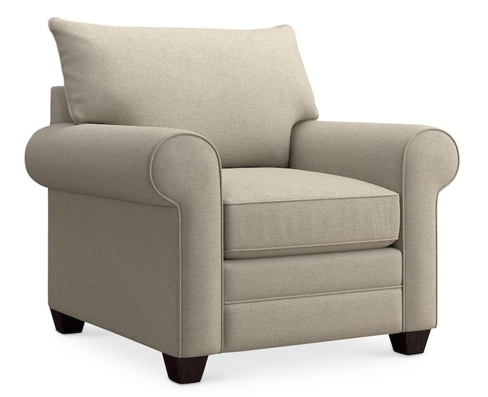 Bassett Living Room Roll Arm Chair 2712-12 | Hickory Furniture Mart ...
