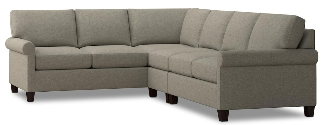 Bassett Living Room Large L-Shaped Sectional 2714-LSECTLFC - Norwood ...