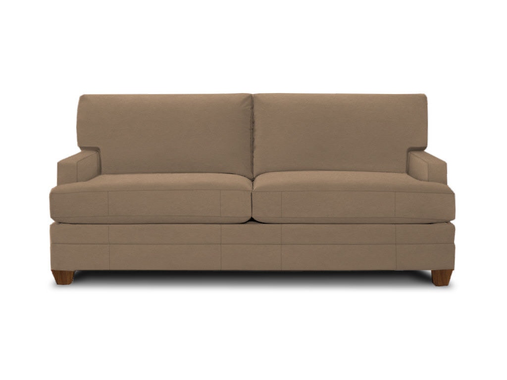 Bassett Carolina Leather Track Arm Studio Sofa 3849-52L - Portland, OR ...