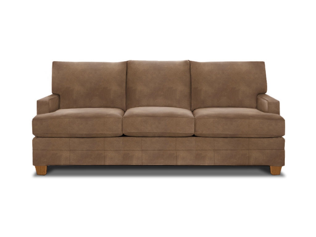 Bassett Carolina Leather Track Arm Sofa 3849-72L - Portland, OR | Key ...