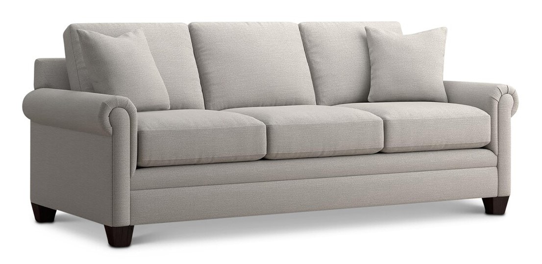 Bassett Carolina Panel Arm Sofa 3887-72 - Portland, OR | Key Home ...