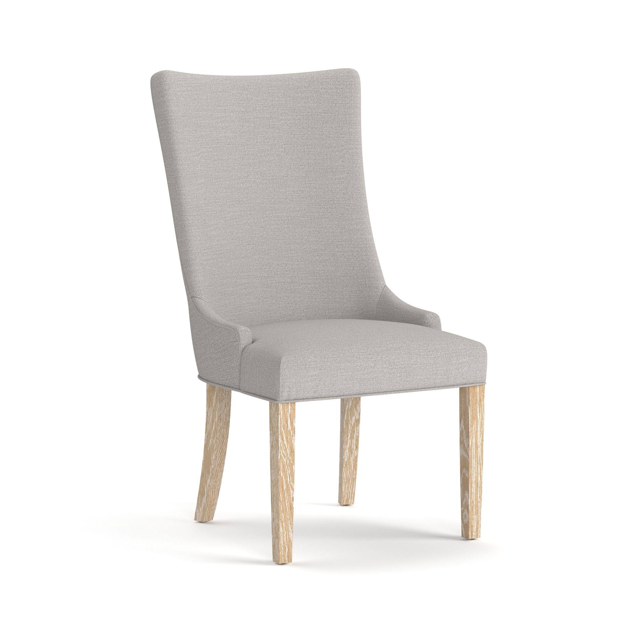 BENCHMADE Casual Dining Oak Leather Curved Back Chair 4121-0685CBL ...