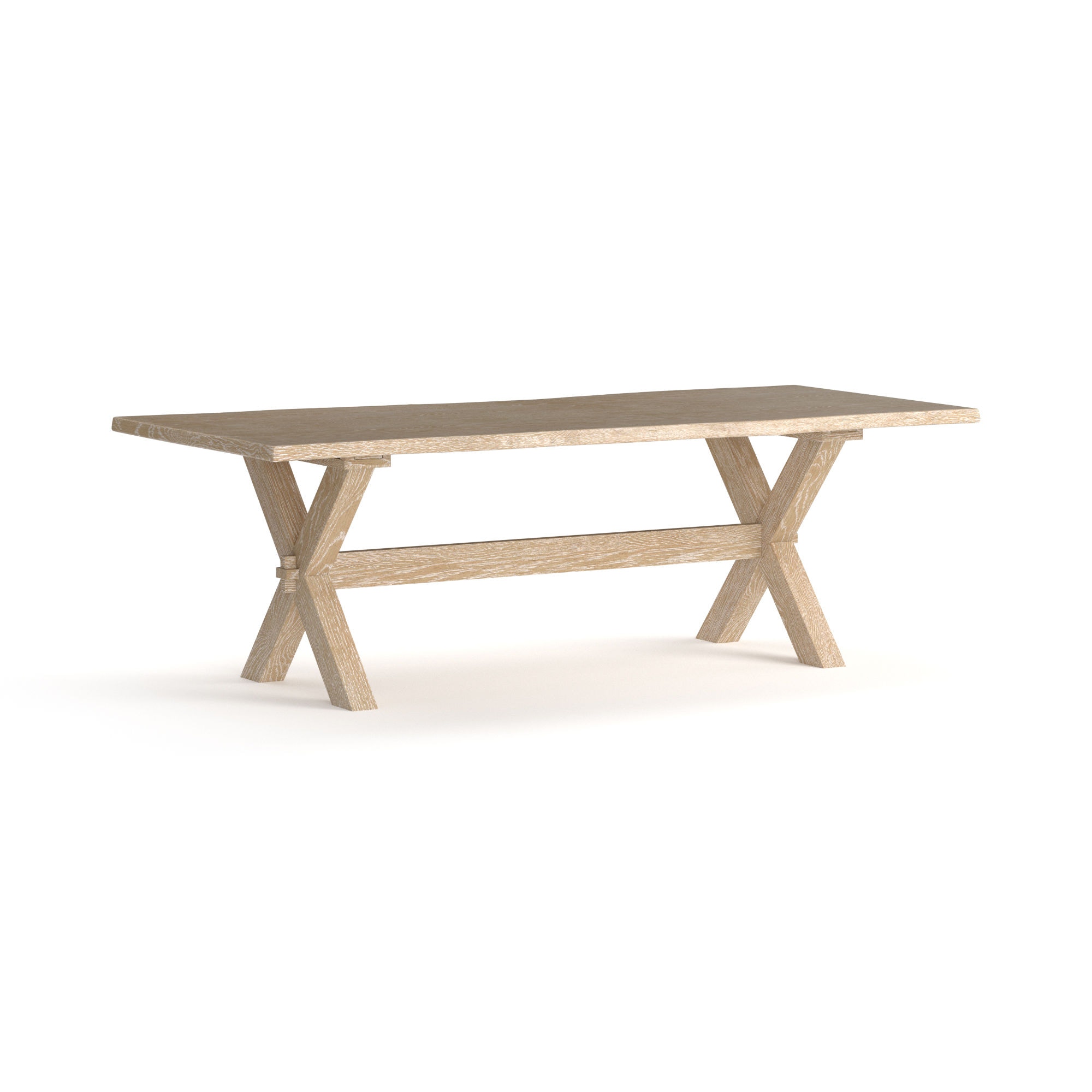 Bassett Benchmade Crossbuck Oak Live Edge Dining Table 4121-9042XLE ...