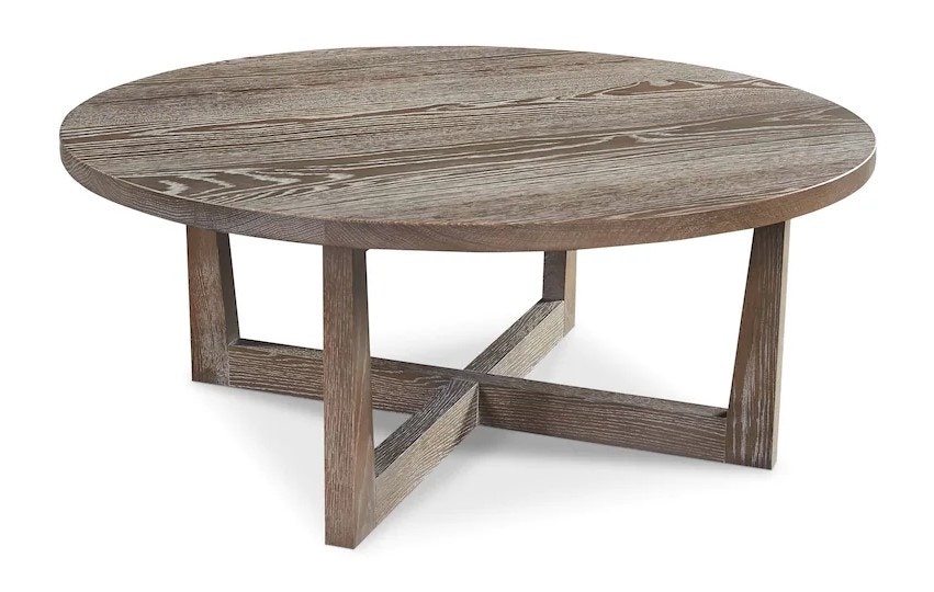 Bassett Benchmade Liam Oak Round Cocktail Table 6121-0605 - Portland ...