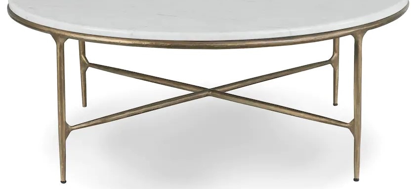 Bassett Living Room Round Cocktail Table Base 6216-0605B | Hickory ...