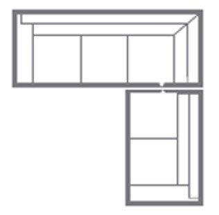 Bassett Living Room Small L-Shaped Sectional C000-L4166DT - Art Sample ...