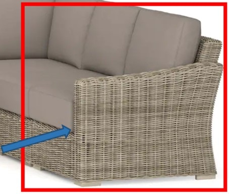 Bassett Huntington Single RAF Chair W003-21-B - Portland, OR | Key Home ...