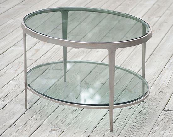 Charleston Forge Living Room Ellipse Cocktail Table 6104 | Hickory ...