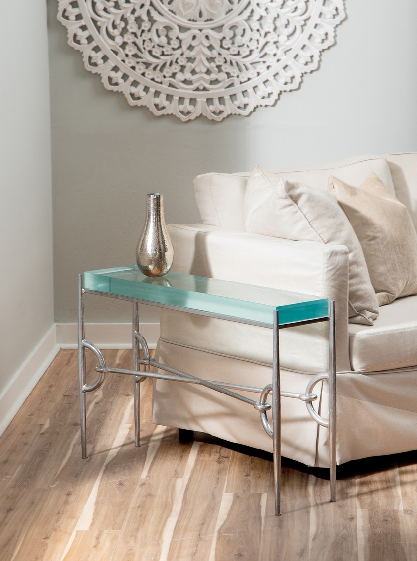 Charleston Forge Living Room Paddock Chairside Console 6839 | Hickory ...