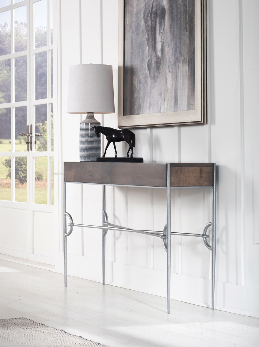 Charleston Forge Living Room Paddock Storage Console 6840 | Hickory Furniture Mart | Hickory, NC