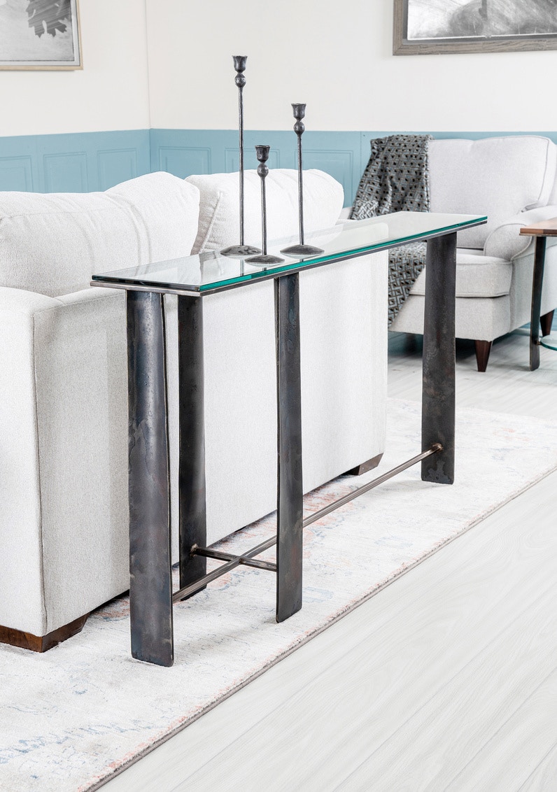 Charleston Forge Living Room Frontier 54" Console 7087 | Hickory ...