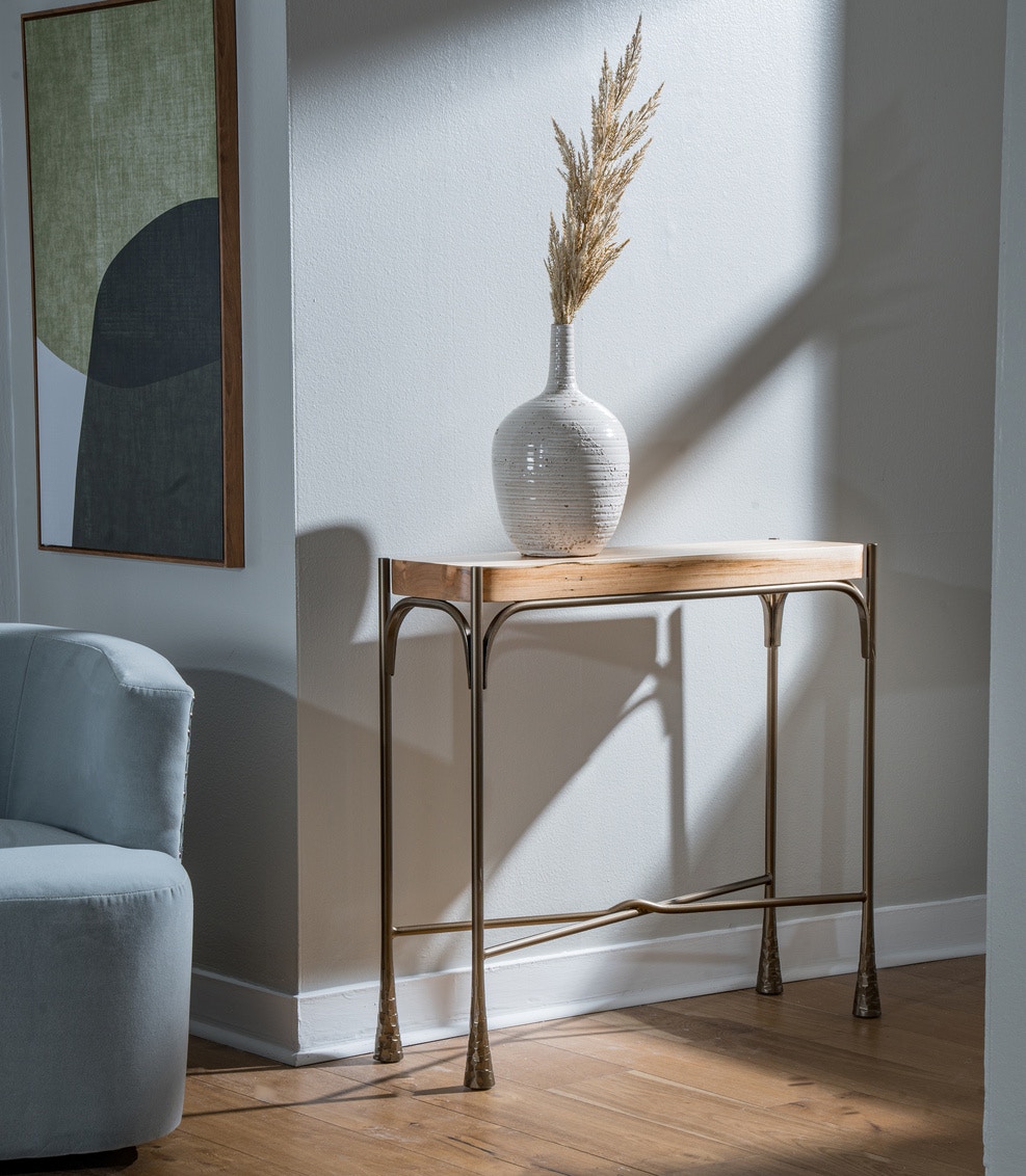 Charleston Forge Living Room Duval 34" Chairside Console 7179 | Hickory ...