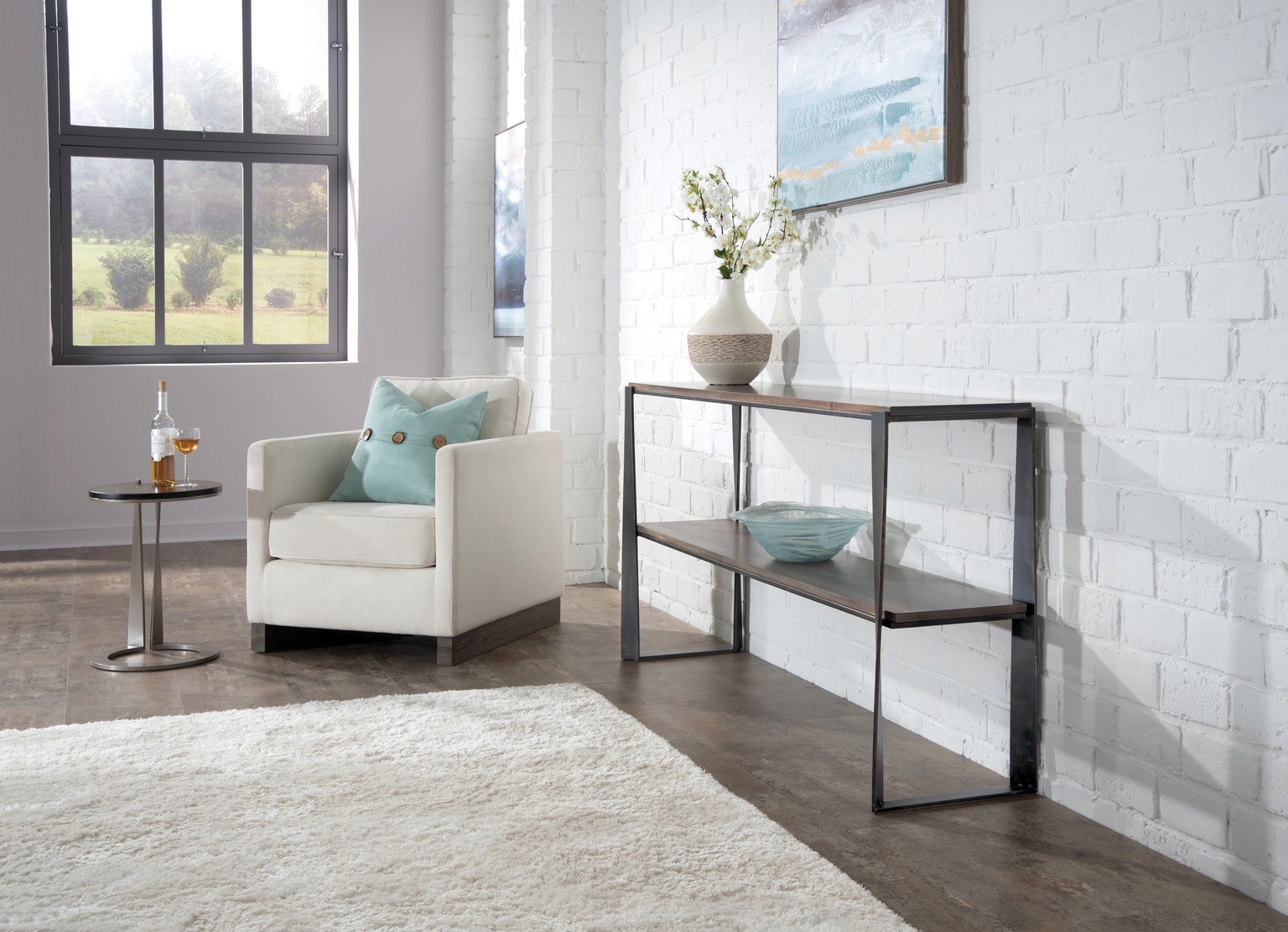 Charleston Forge Living Room Hatteras 70" Console 7807 | Hickory ...