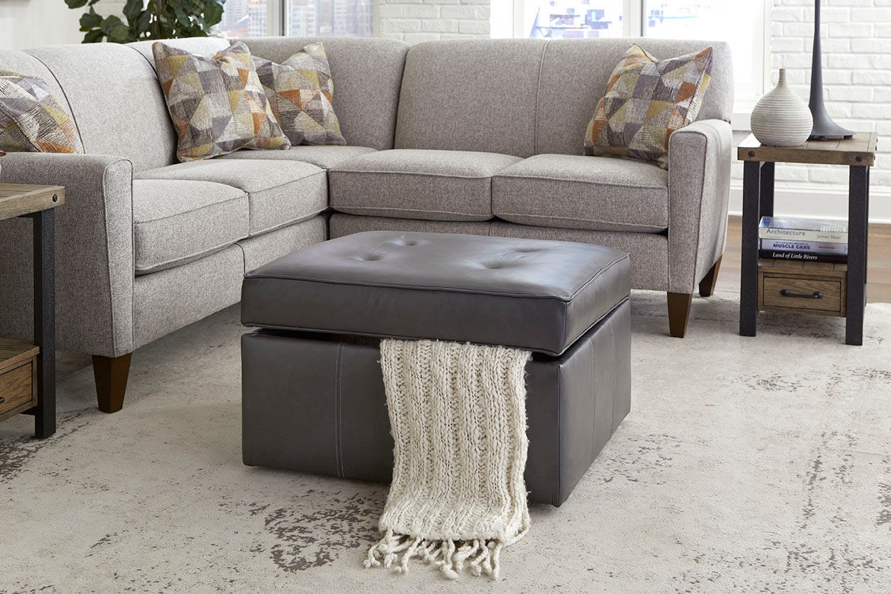 England Living Room Walker Storage Ottoman 4G00-81 - England Furniture ...