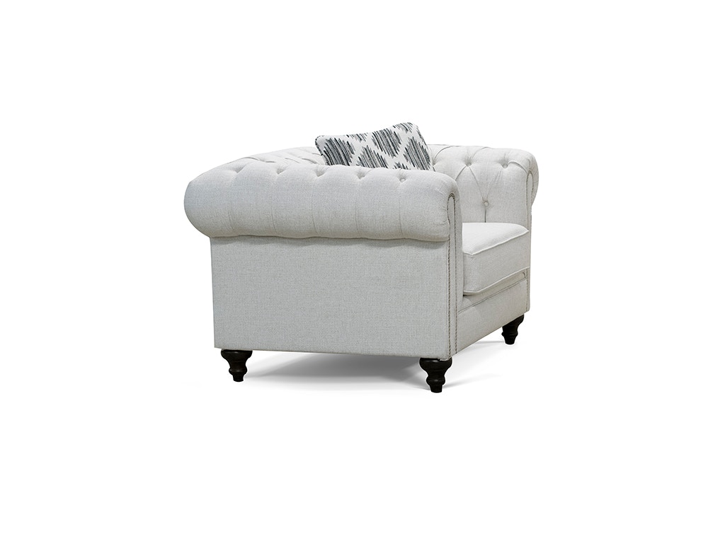 England Living Room Brooks Chair with Nails 4H04N - England Furniture ...