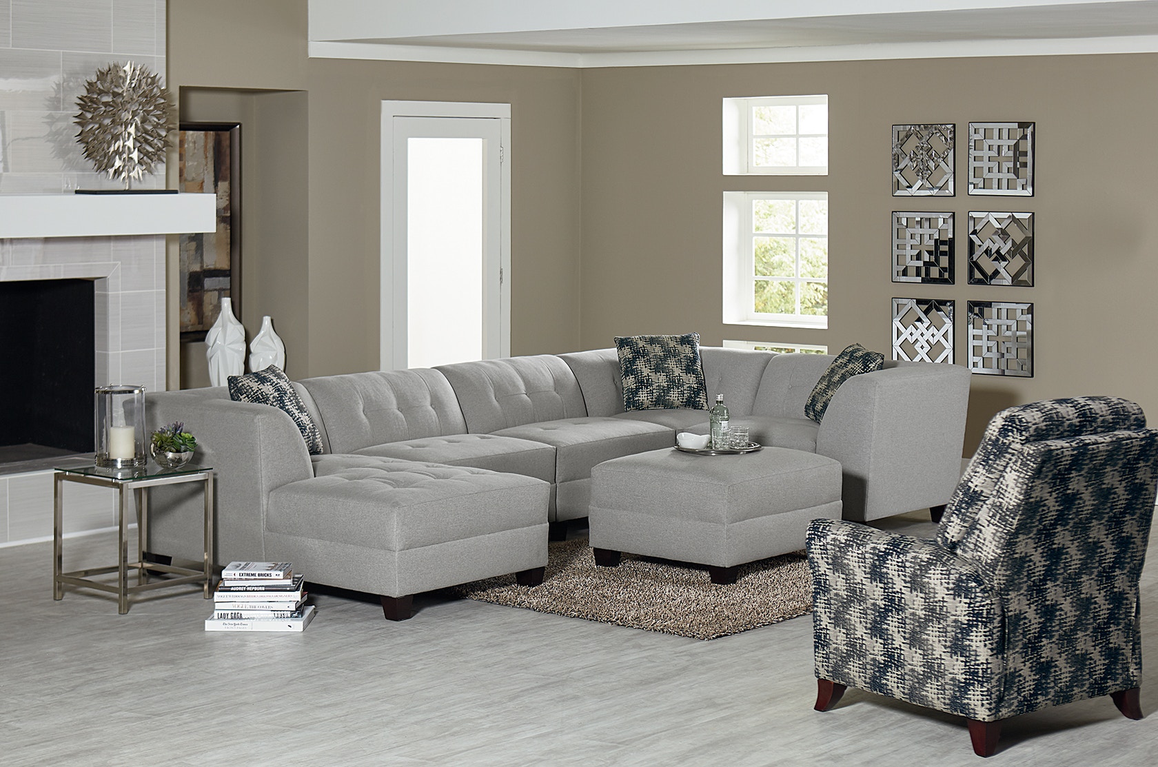 England Living Room Miller Sectional 4M00-Sect - England Furniture ...