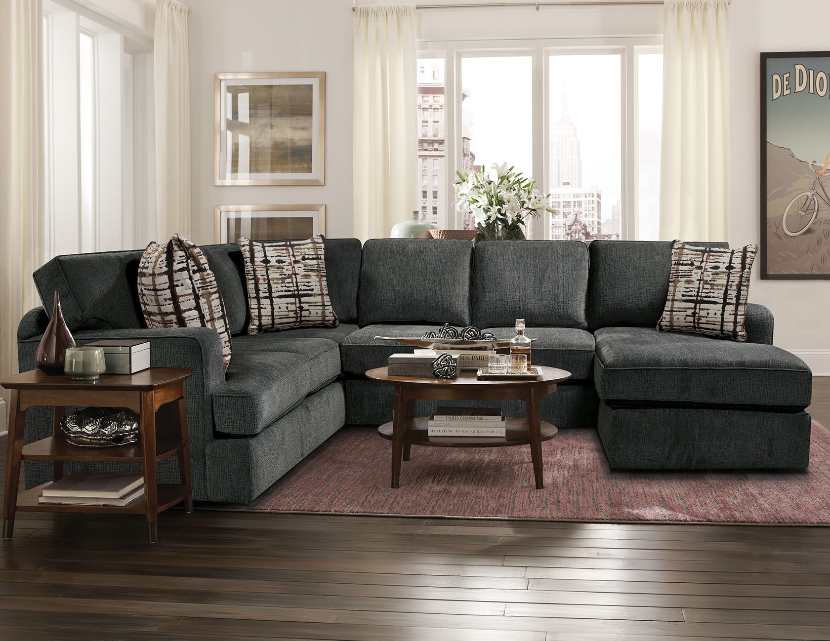 England Living Room Rouse Sectional 4R00-SECT - England Furniture - New ...