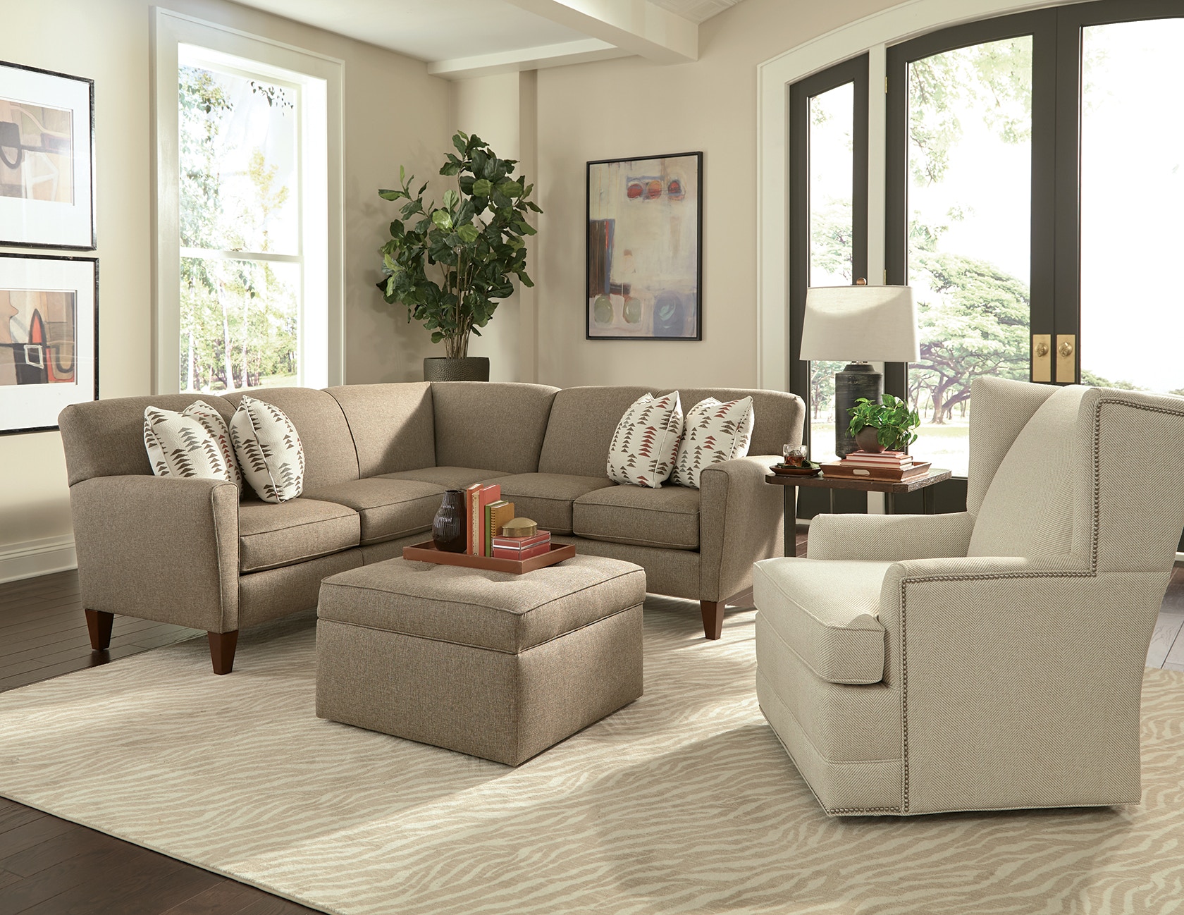 England Living Room Collegedale Sectional 6200-Sect - England Furniture ...