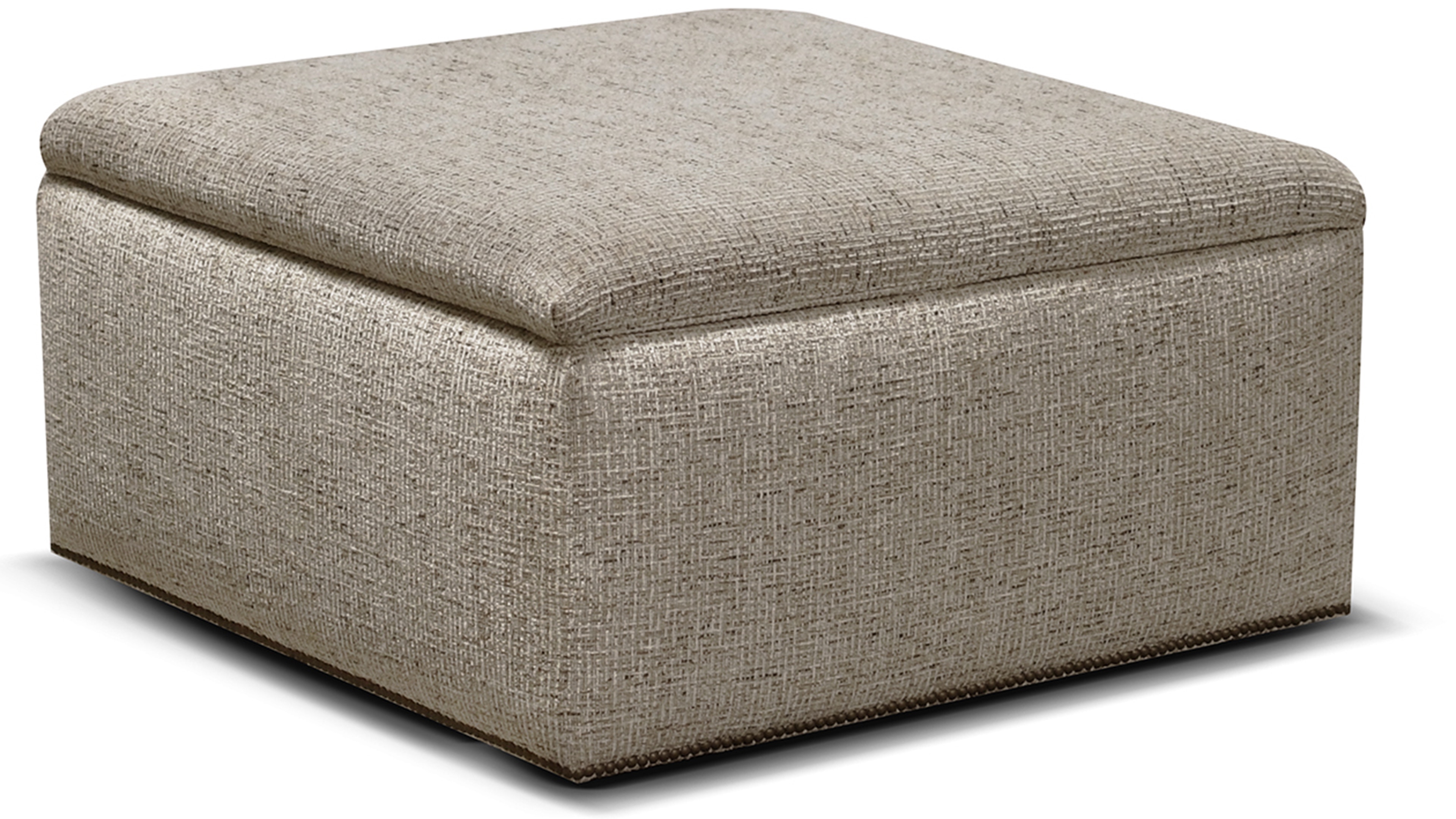 England Living Room Hendrix Storage Ottoman with Nails 765081N ...