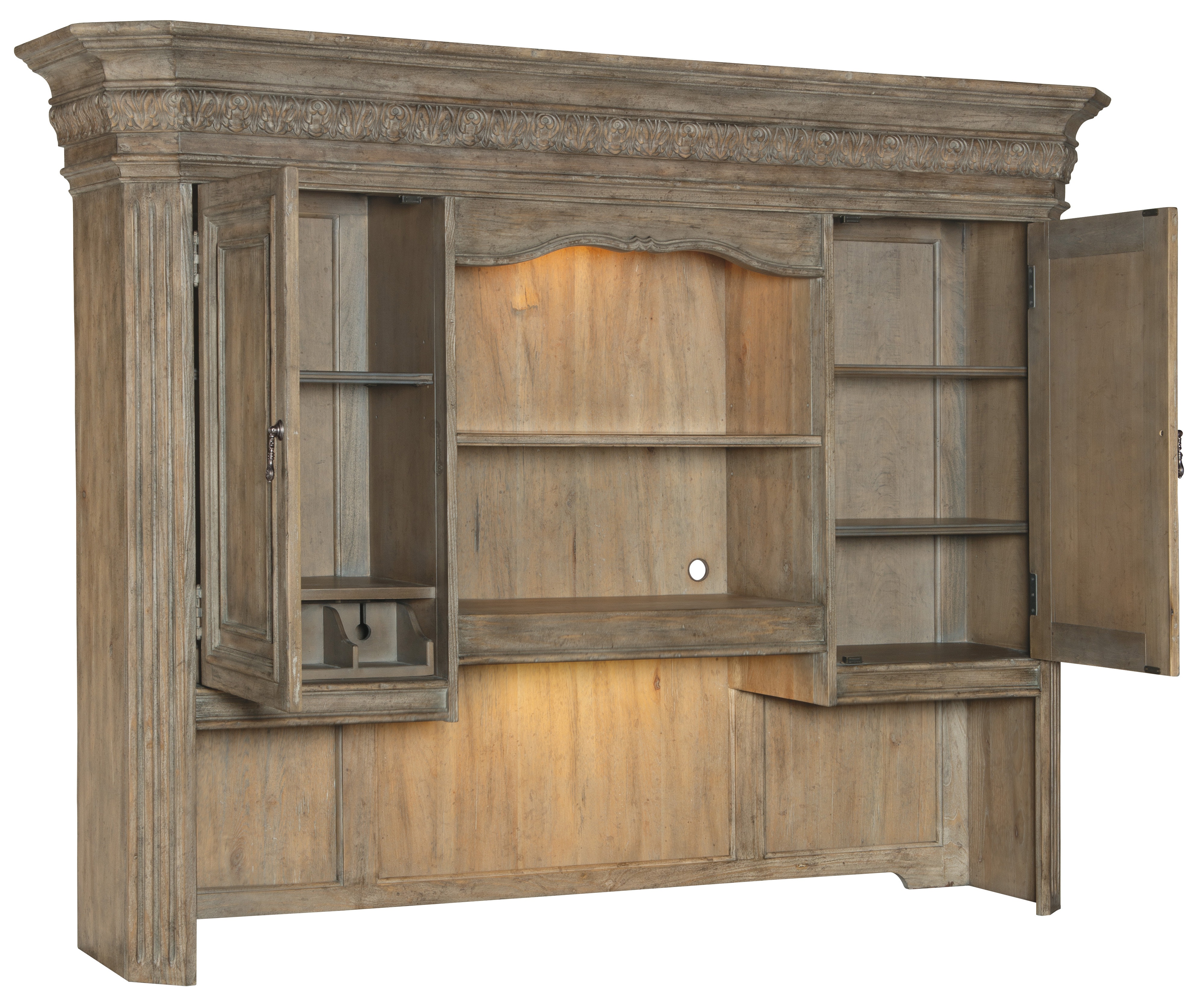 Hooker Furniture Home Office Castella Computer Credenza Hutch (C) 5878 ...