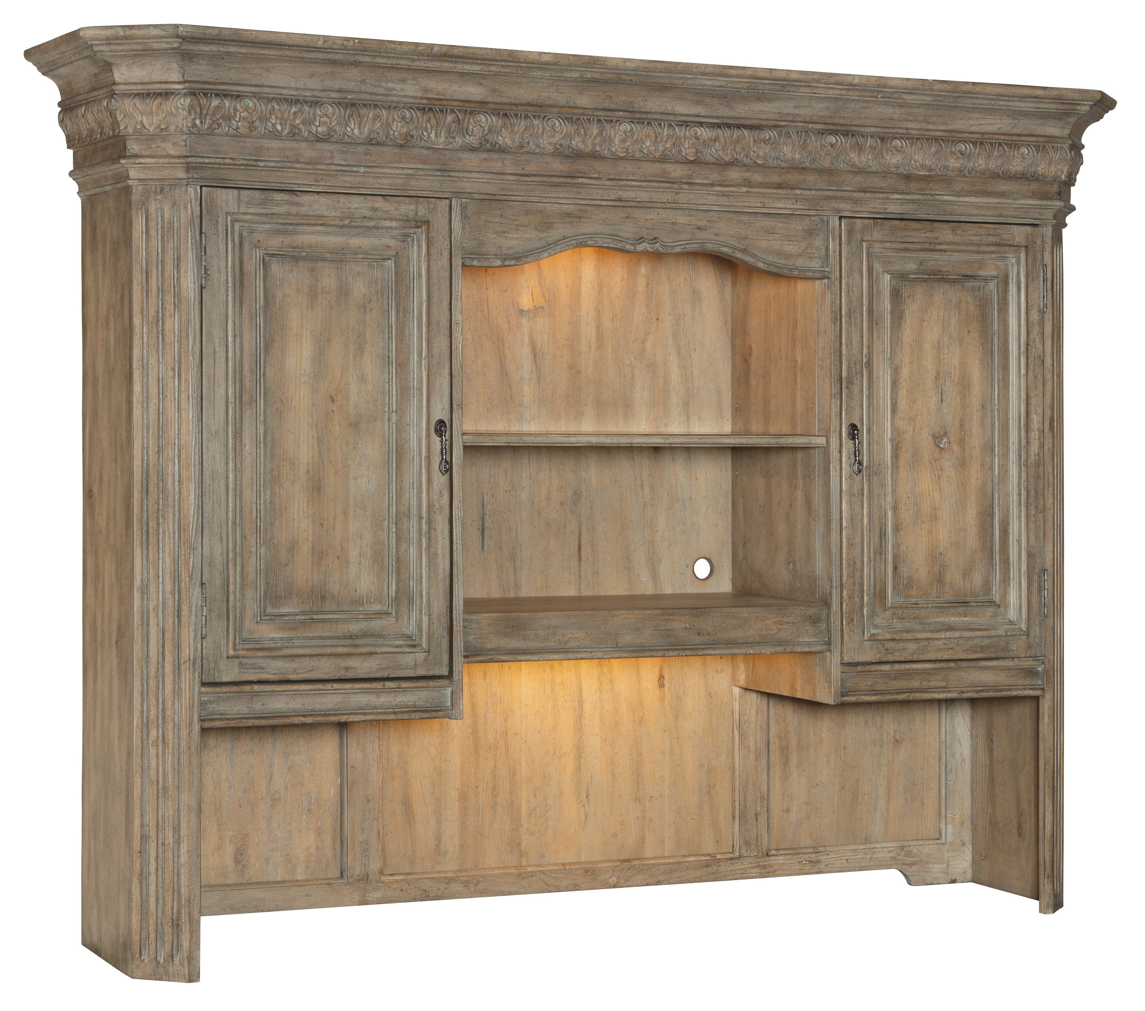Hooker Furniture Home Office Castella Computer Credenza Hutch (C) 5878 ...