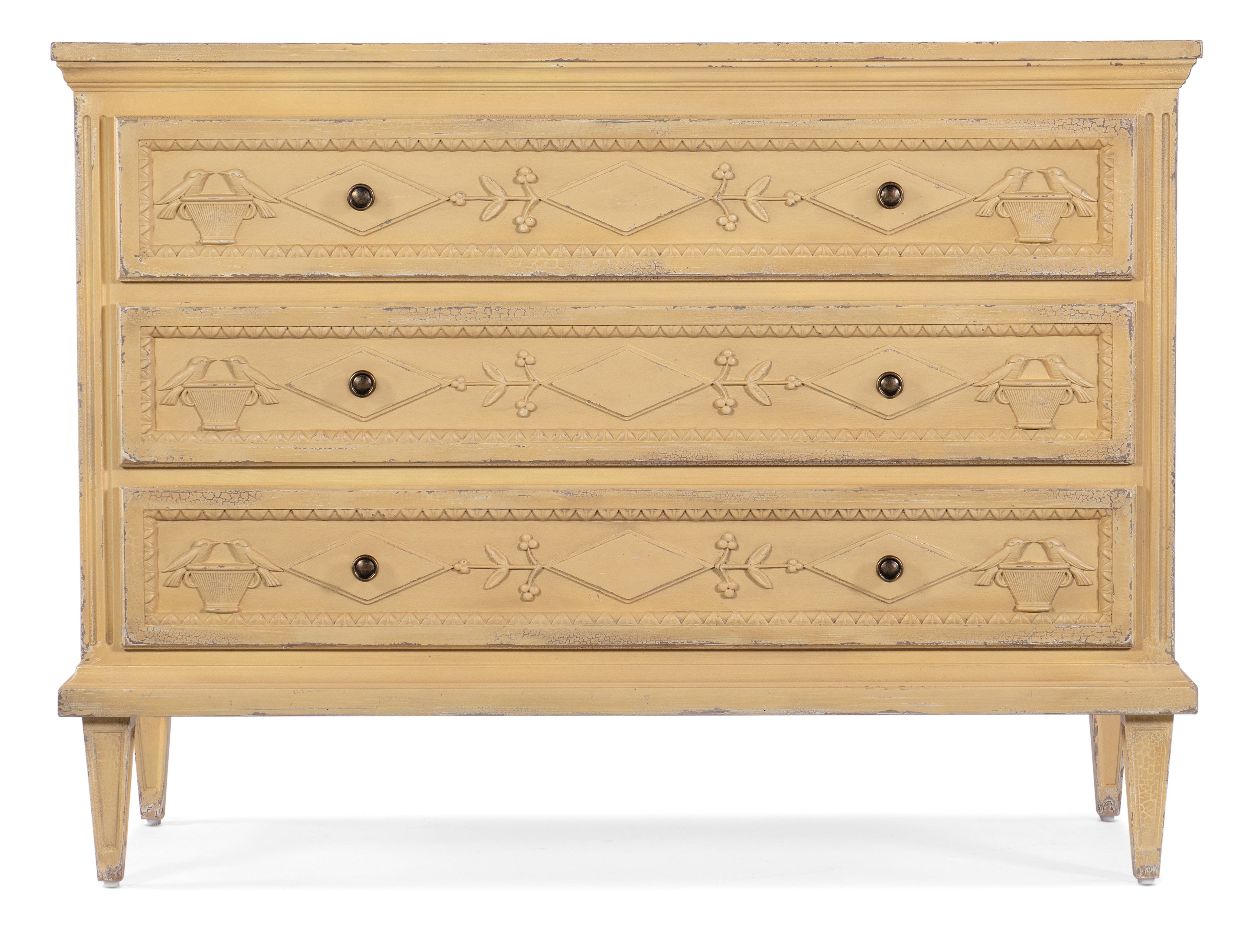 Hooker Furniture Living Room Charleston Three-Drawer Accent Chest 6750 ...