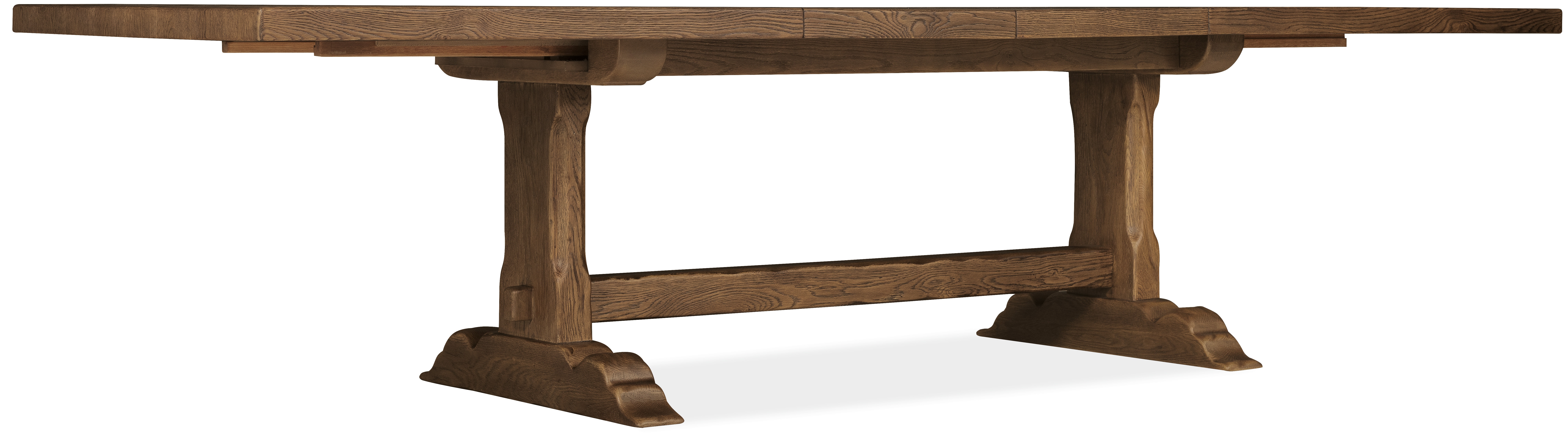 Hooker Furniture Casual Dining Driftwood Rectangle Dining Table with Two 20-inch Leaves